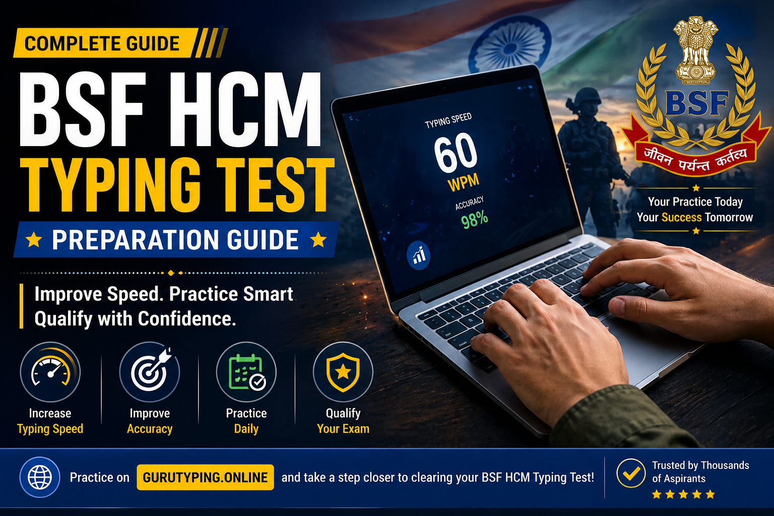 BSF HCM Typing Test Preparation 2026 – Improve Speed